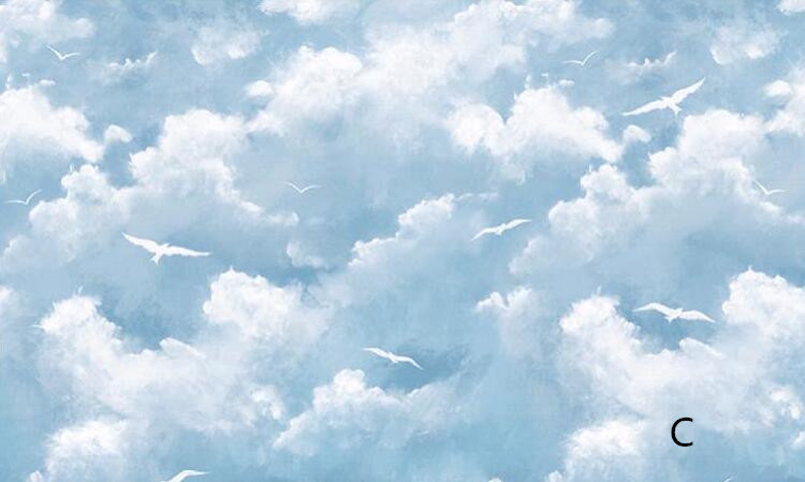 Hand Painted Abstract Clouds Wallpaper Wall Mural Rendering - Etsy