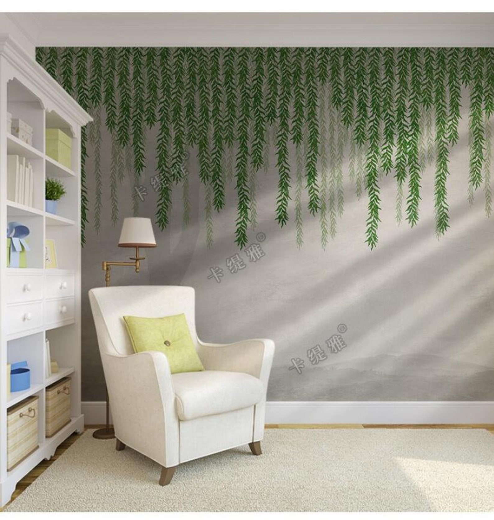 Big Willow Tree Wallpaper Wall Murals Wall Decor - Etsy