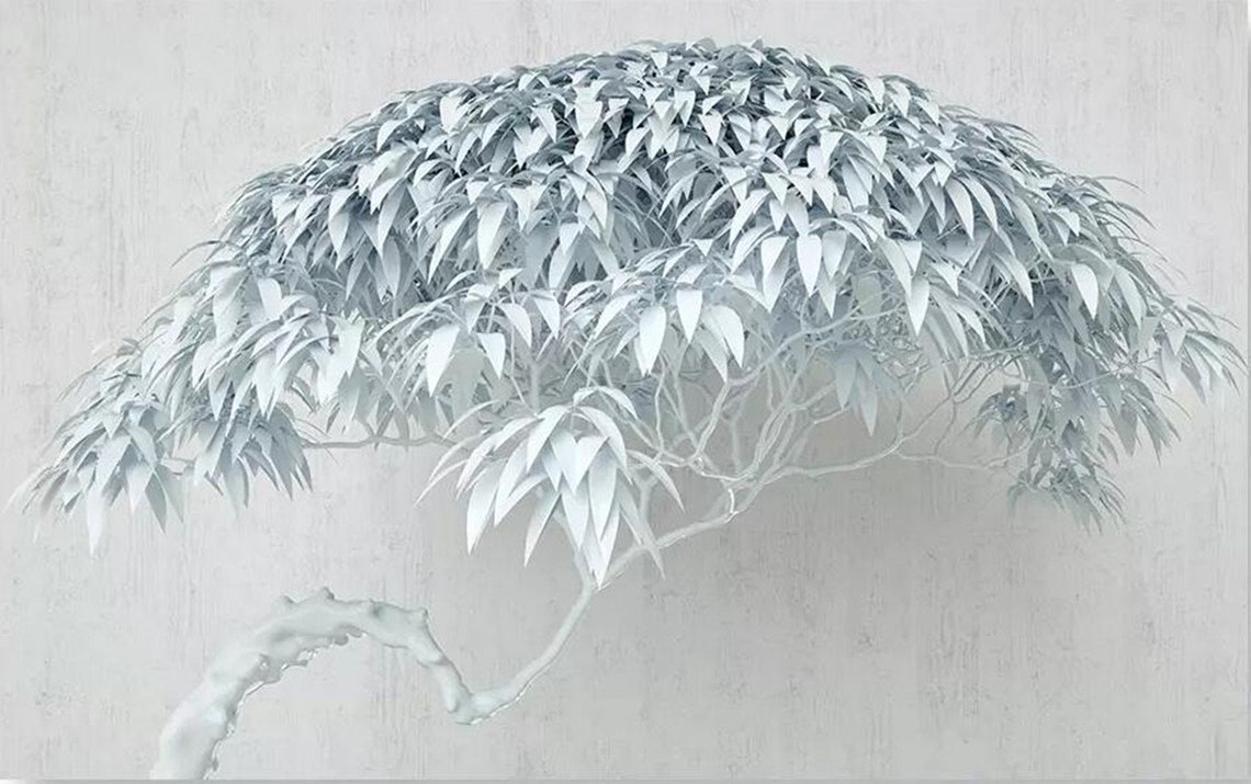 Creative Tree Stone Background 3D TV Background Trees Wall - Etsy