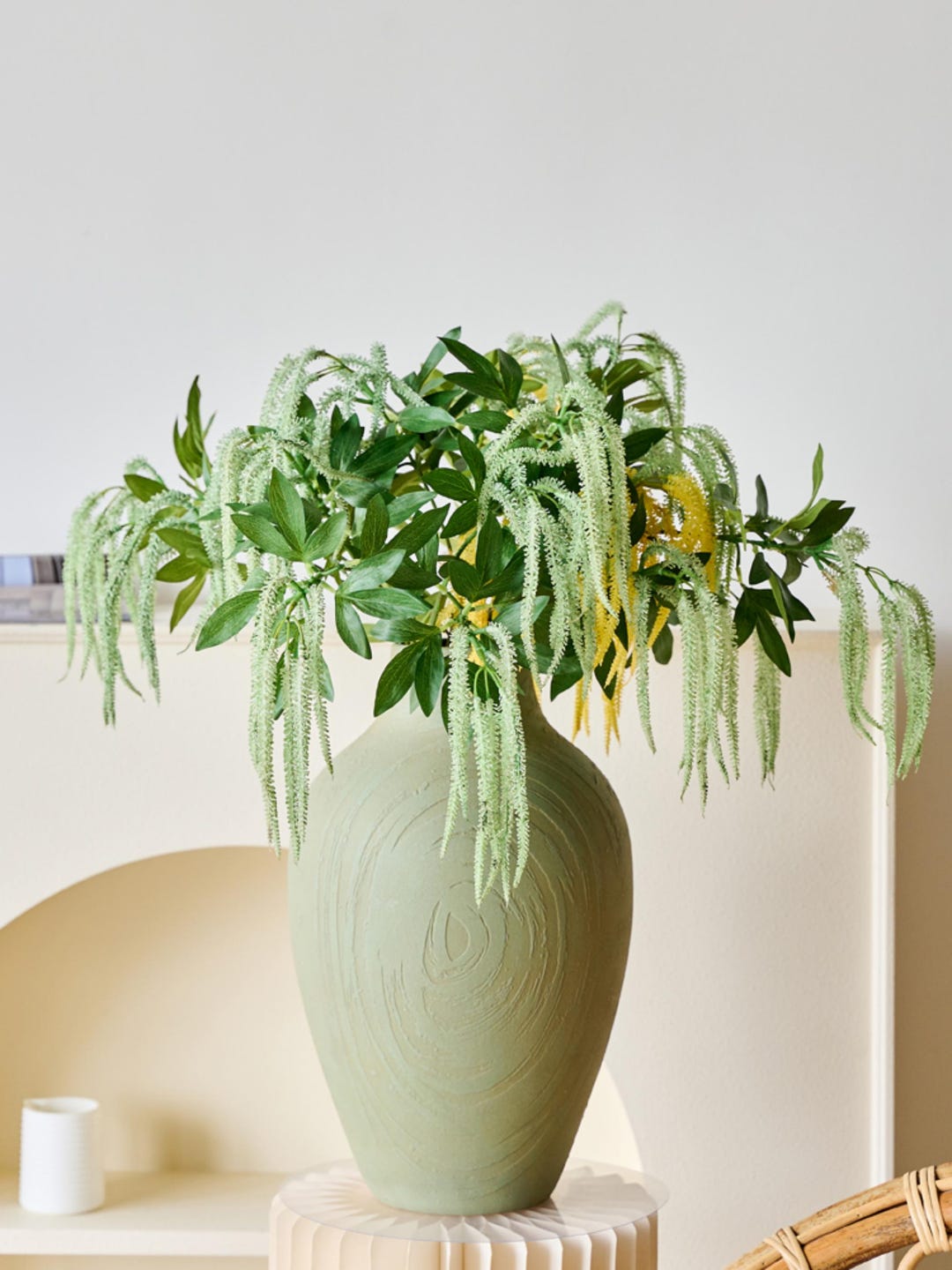 Artificial Millet Bouquet: Soft Filament Strips, DIY Plant Decor (37.79 ...