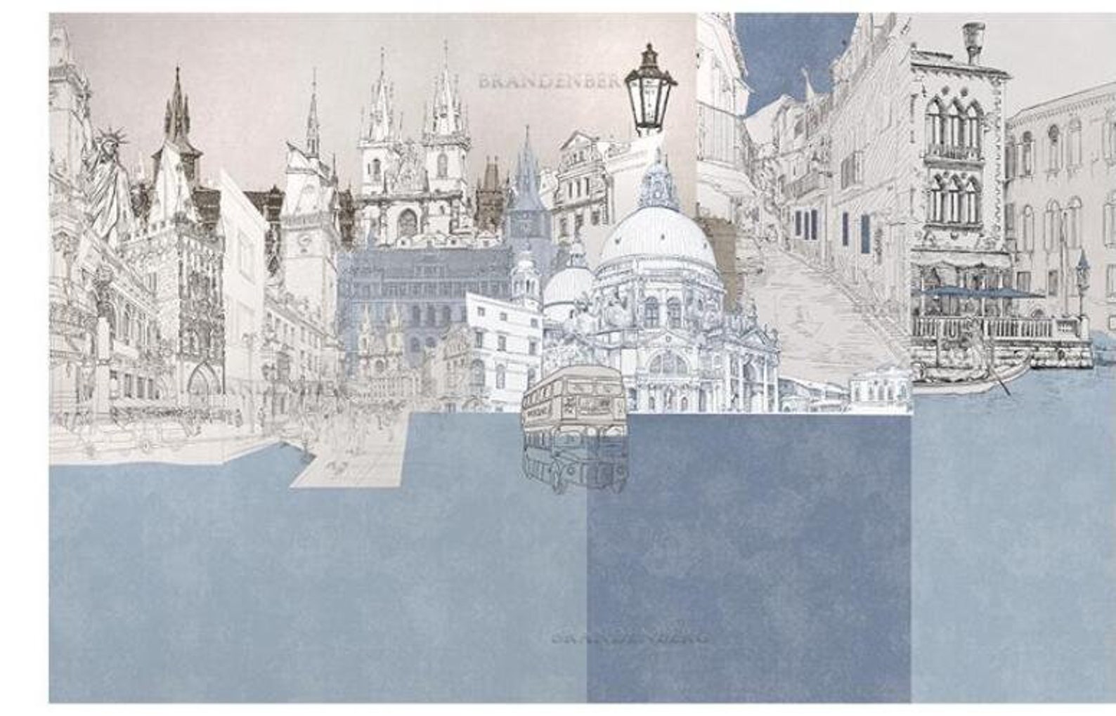 Custom Photo Wallpaper European Classical Art Buildings Retro - Etsy