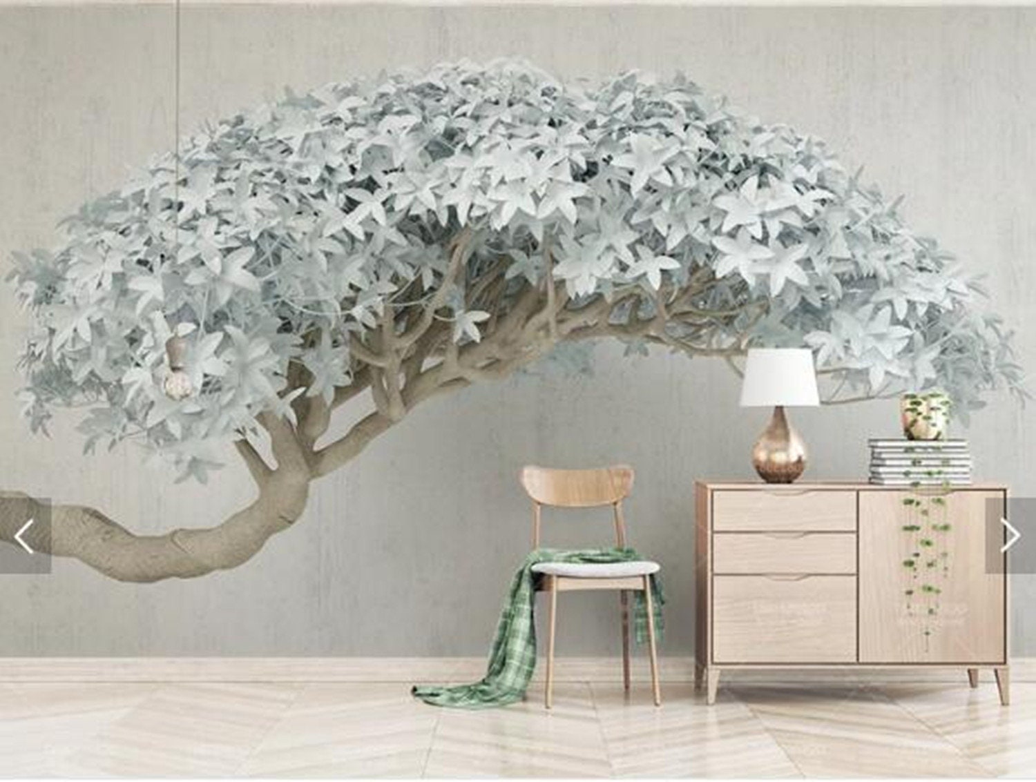 Creative Huge Tree Wallpaper Wall Mural Wall Art Wall | Etsy