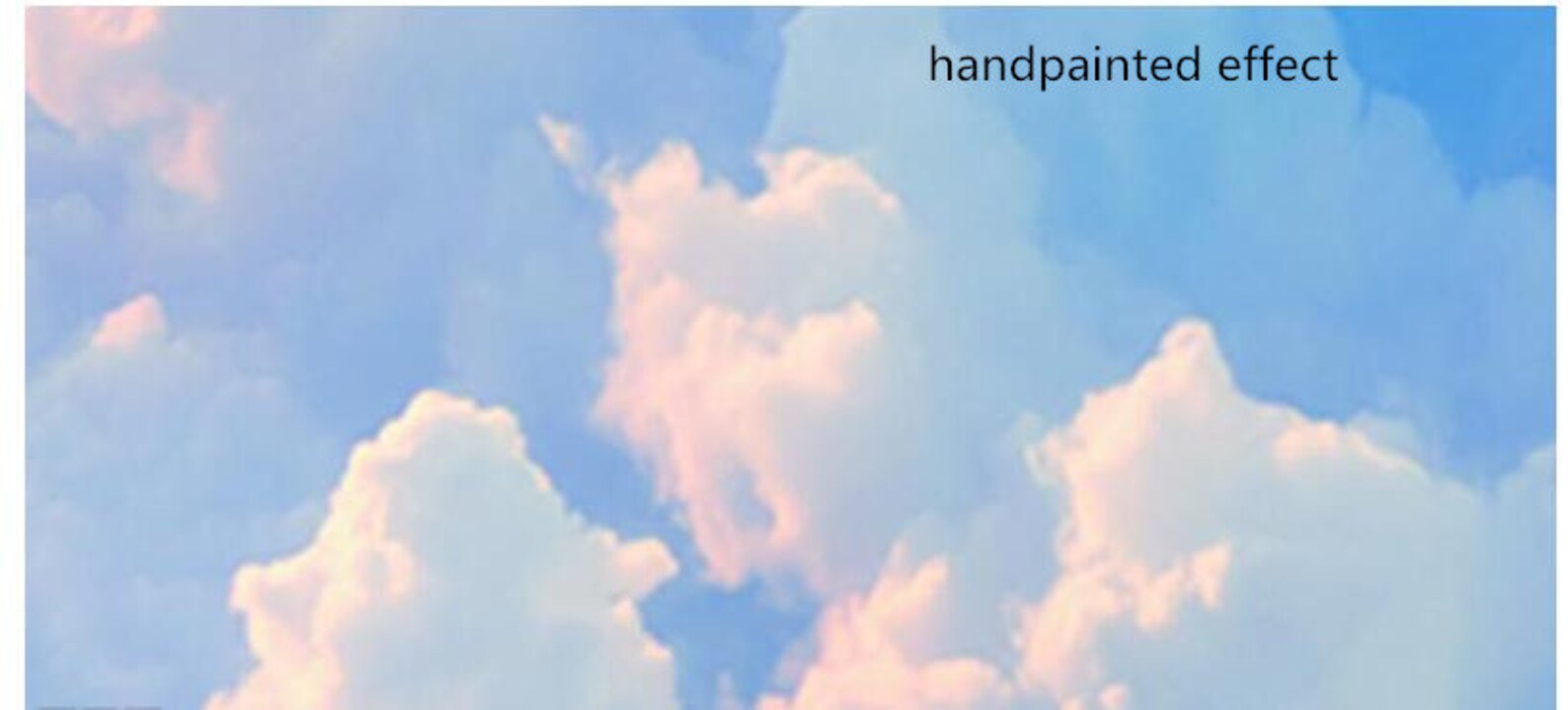 Hand Painted Abstract Clouds Wallpaper Wall Mural Rendering - Etsy