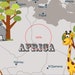 Custom Wallpaper Photo Cartoon Map Background Walls Mural - Etsy