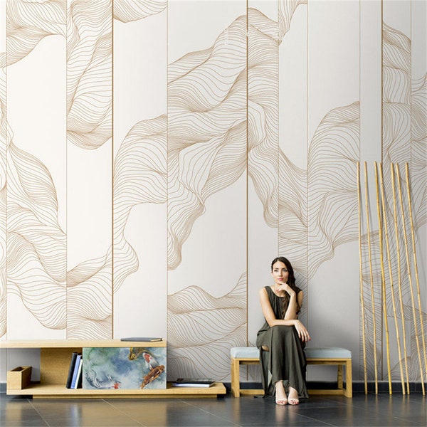 Abstract Line Wallpaper - Etsy