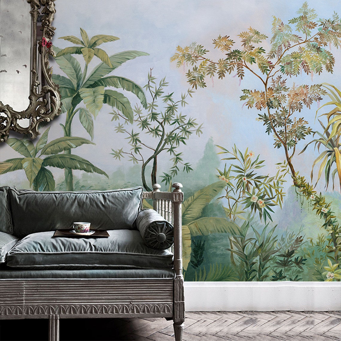 Tropical Rainforest Wallpaper Southeast Asia Huge Trees and - Etsy