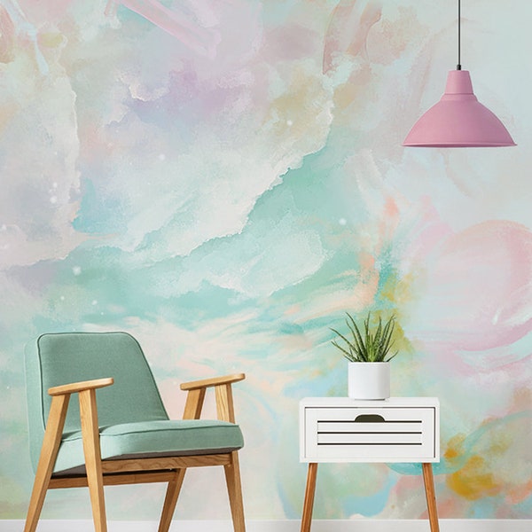 Rainbow Mural Wallpaper - Etsy