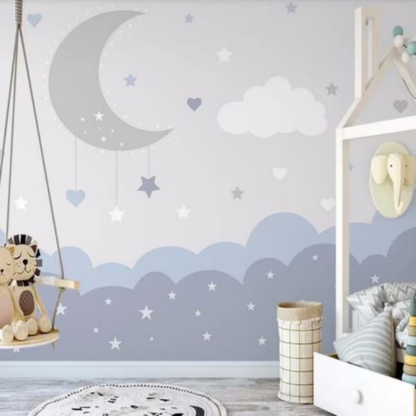 Kids Wallpaper Simple - Etsy