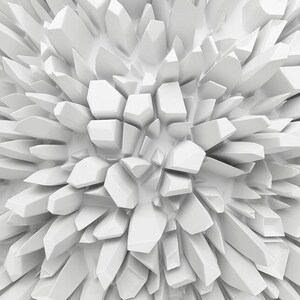 White 3d Radiant Stone Photo Wallpaper Custom Wall Mural Modern Art ...