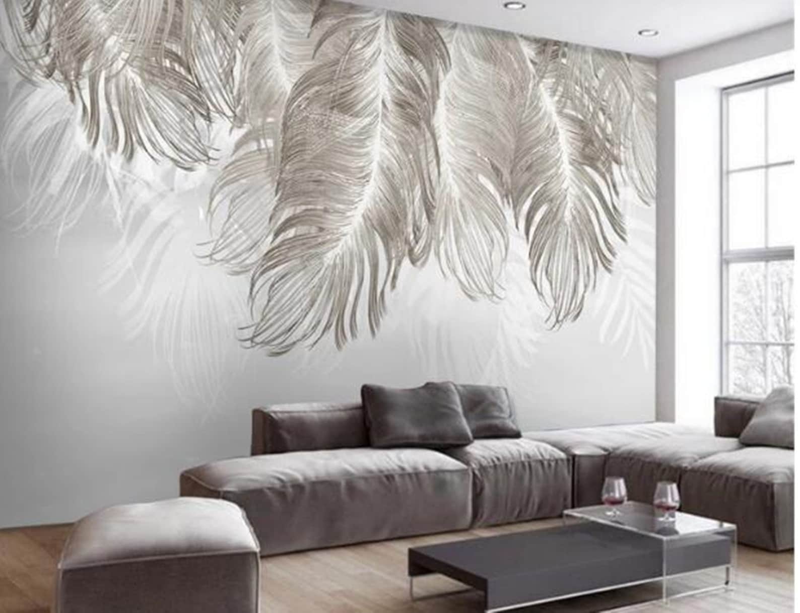 Custom Wall Mural Wallpaper Modern Abstract Hand Painted Big | Etsy