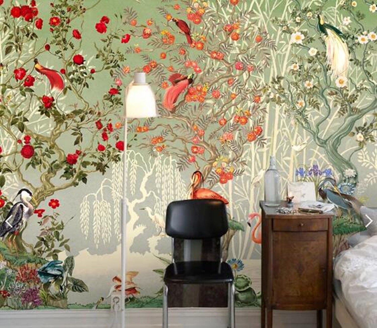 Retro Handpainted Artwork Brushwork Fruit Trees Wall Mural - Etsy