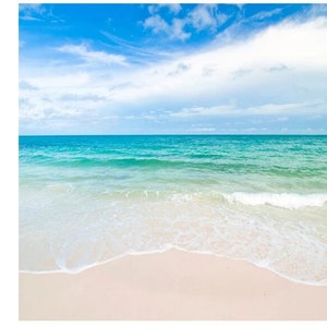 Blue Big Sea Beach Nature Wallpaper Wall Murals Wall Decor - Etsy