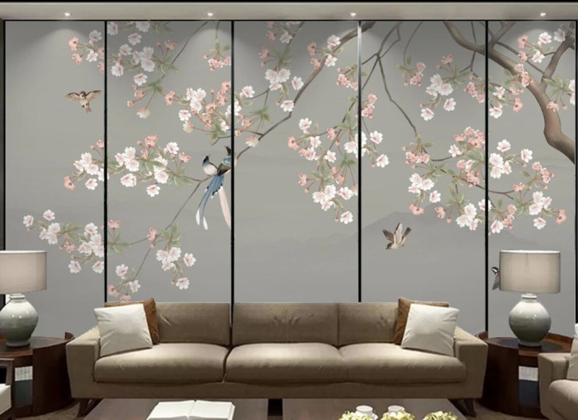 New Chinese Style Haitang Hand-painted Meticulous Ornamental | Etsy