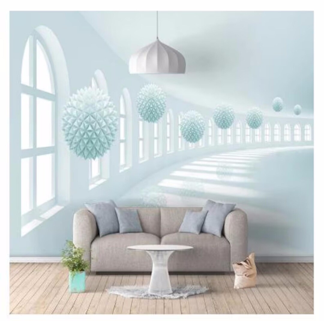 3D Space Expansion Art Mural Wallpaper Living Room Bedroom Background ...