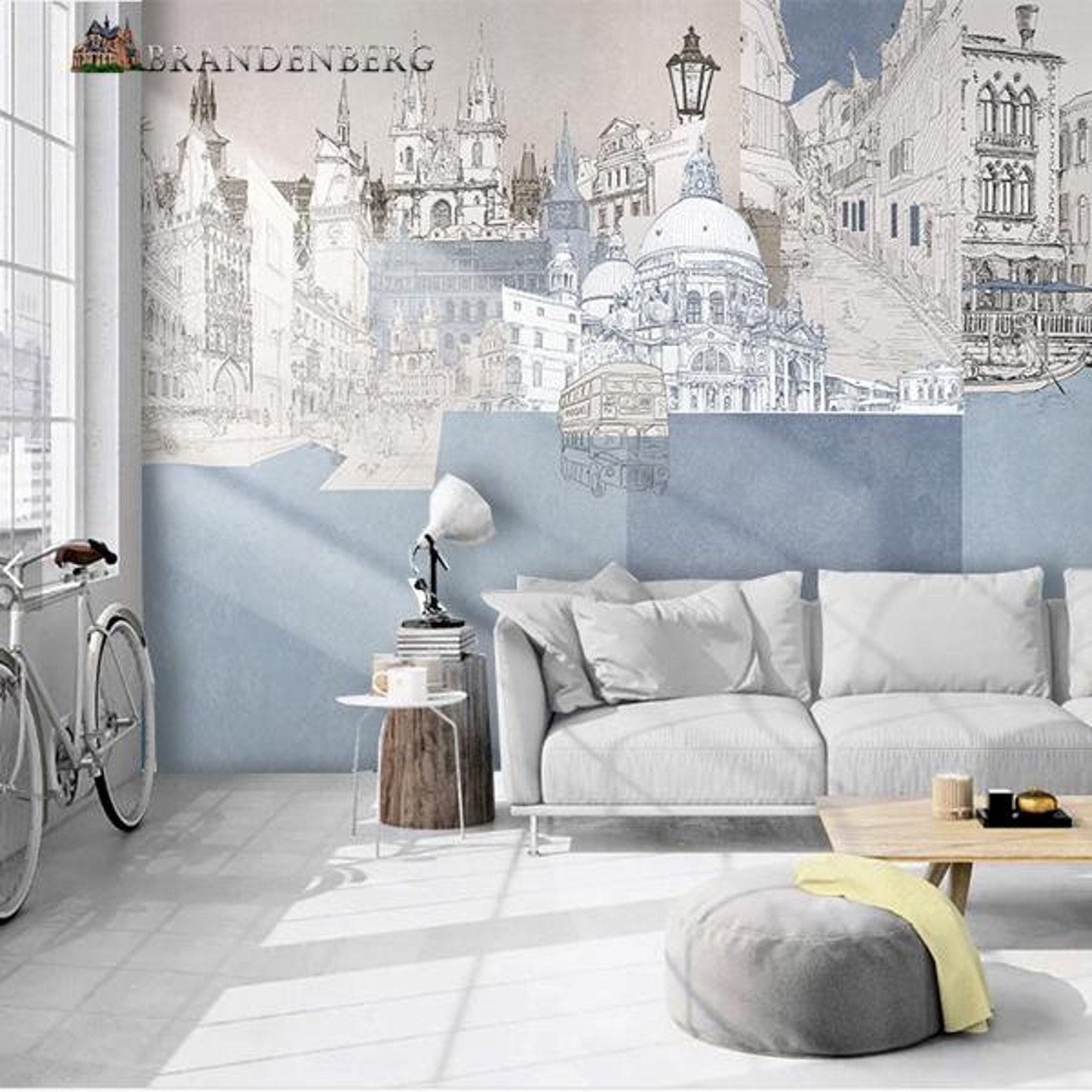 Custom Photo Wallpaper European Classical Art Buildings Retro - Etsy