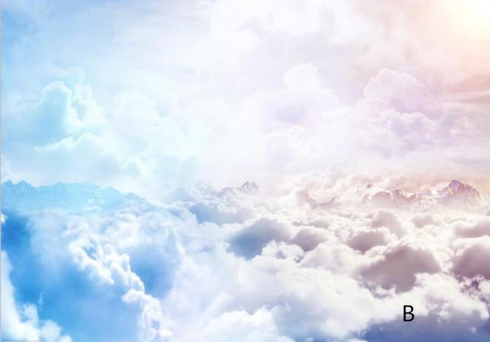 Hand Painted Abstract Clouds Wallpaper Wall Mural Rendering - Etsy