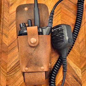 Leather Radio Pouch/leather Radio Holster - Etsy