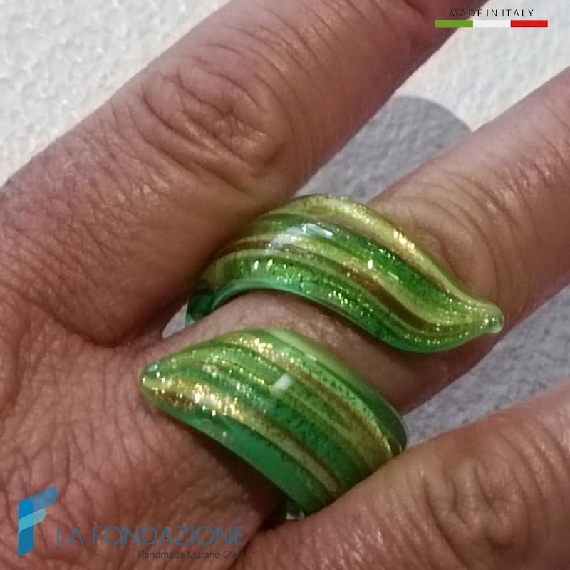 Handmade Glass Ring - Etsy