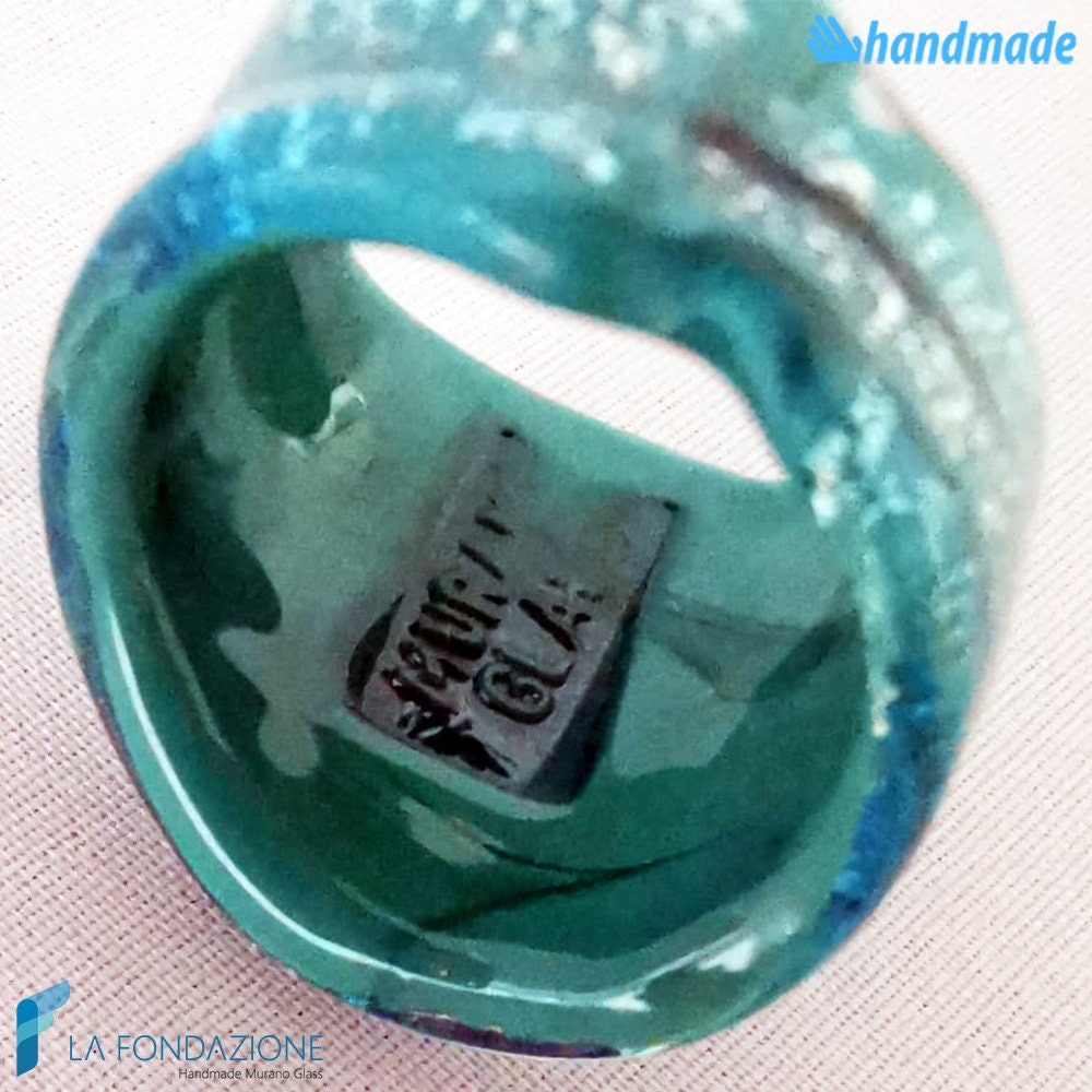 Frozen band ring with aventurine and gift box jewelry | Etsy