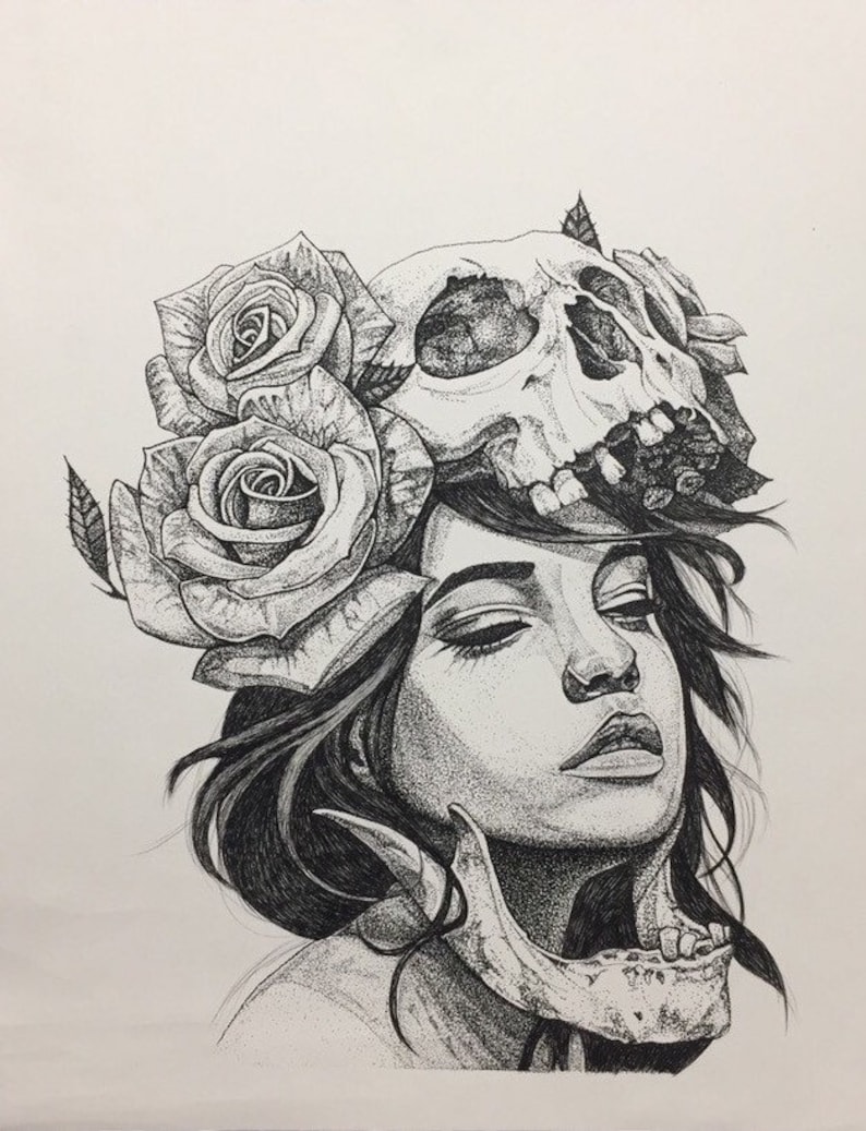 The Woman in Distress - Etsy