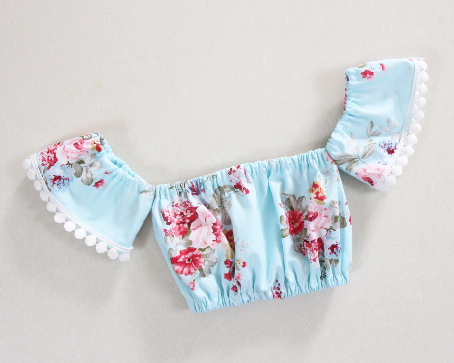 Light Blue Floral Baby Girl Summer Set Baby Girl Bloomers - Etsy