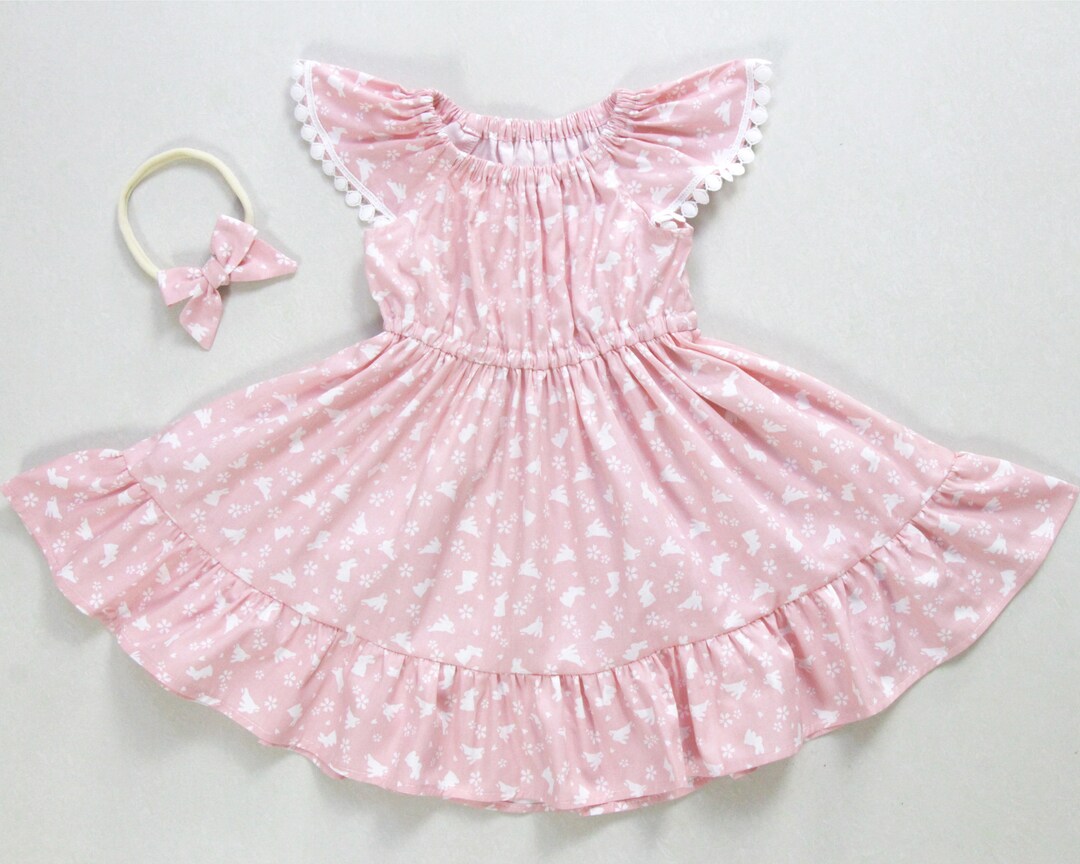 Bunny Baby Girl Easter Dress Pink Baby Girl Bunny Dress Baby Girl ...