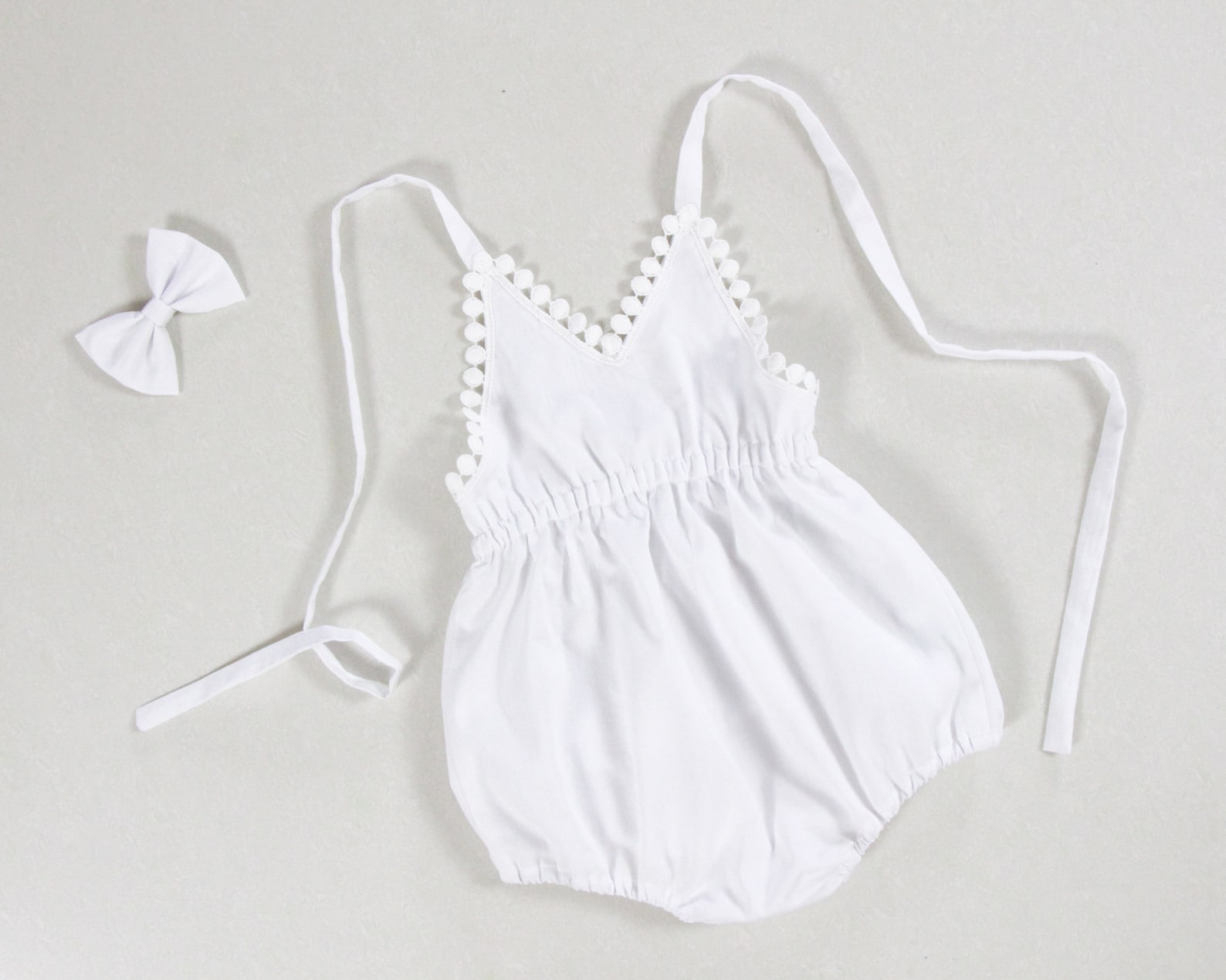 Solid White Baby Girl Clothes Baby Romper Baby Girl Romper Baby Girl ...