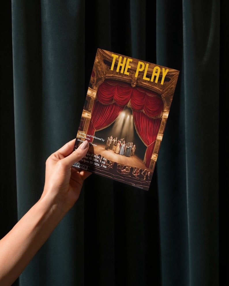 Make a Professional Playbill for Your Theatrical Production! - Etsy