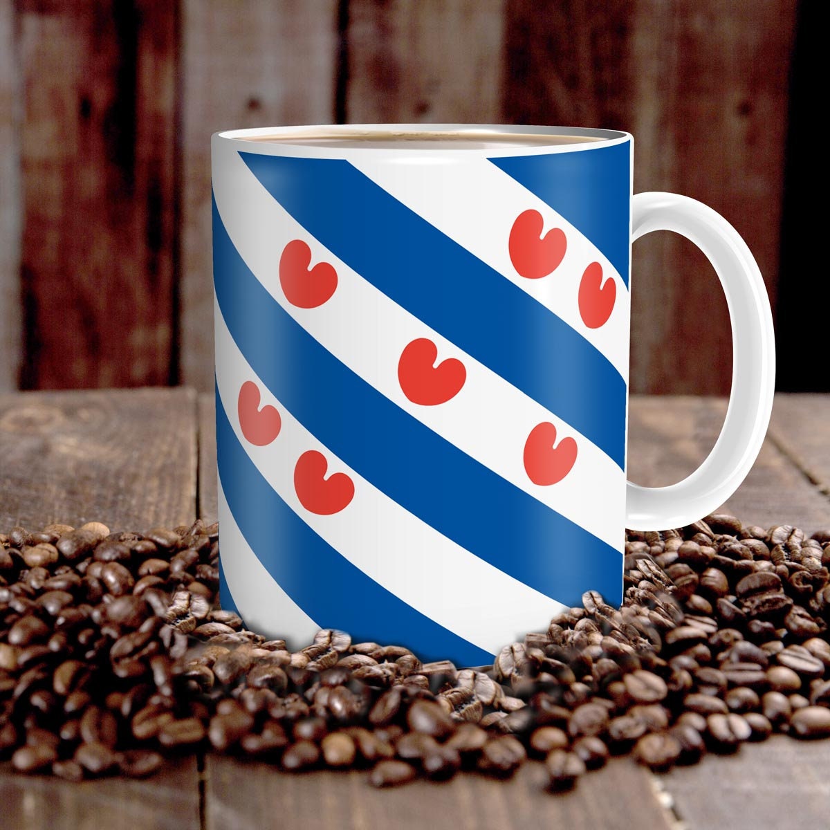 Mug Flag Friesland Country Flags Gift Mugs Travel Souvenir Fryslan for ...