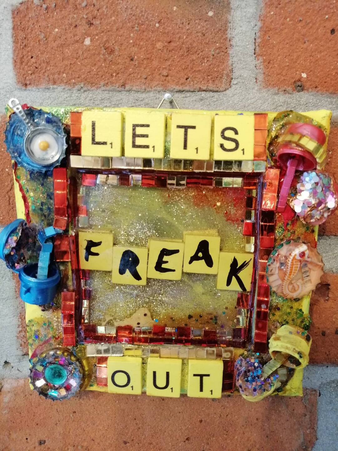 Decorative Canvas Lets Freak Out Original Birthday Gift Scrabble ...