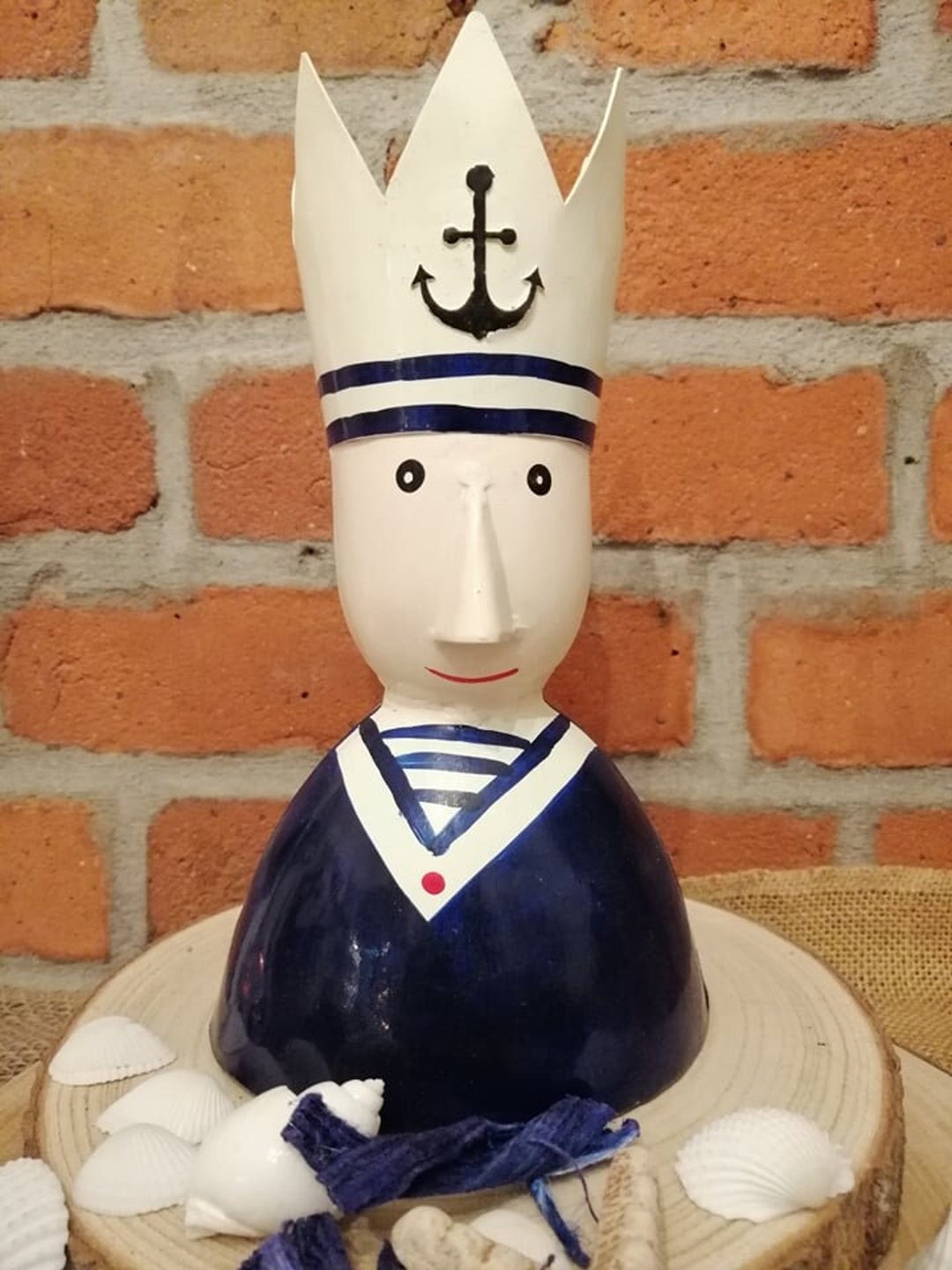 Maritime Tea Light Holder, Sailors Made of Metal, Captain, Metal ...