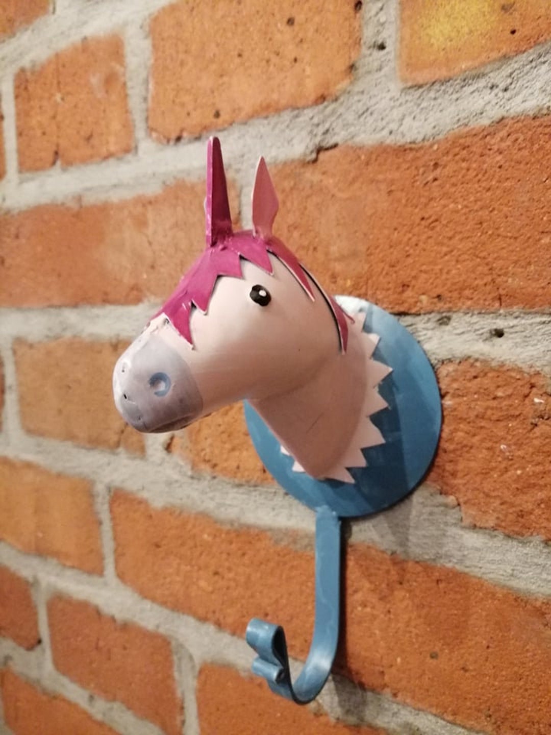 Unicorn Blue Metal Wall Hooks Nursery Decor Metal Coat - Etsy