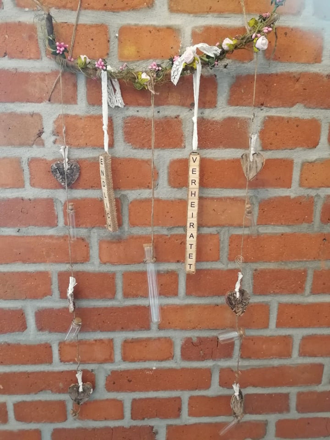 Rustic Wedding Decoration Made of Wood, Test Tubes for Money Gifts ...