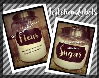 Vintage Kitchen Baking Labels Prim Primitive Digital Download