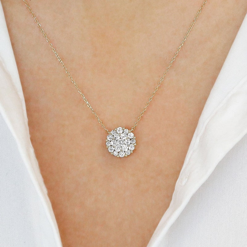 Diamond Cluster on Chain - Etsy UK