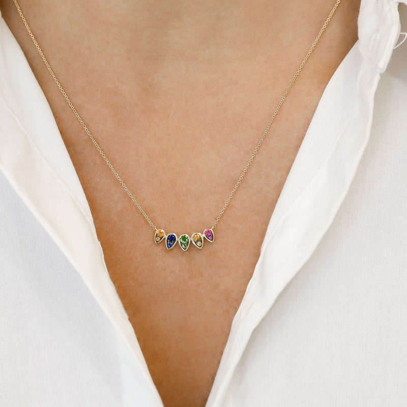 Tsavorite Necklace - Etsy