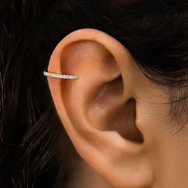 Gemstone Ear Cuff - Etsy