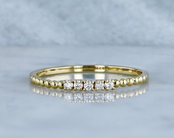 Thin Diamond Band | Etsy
