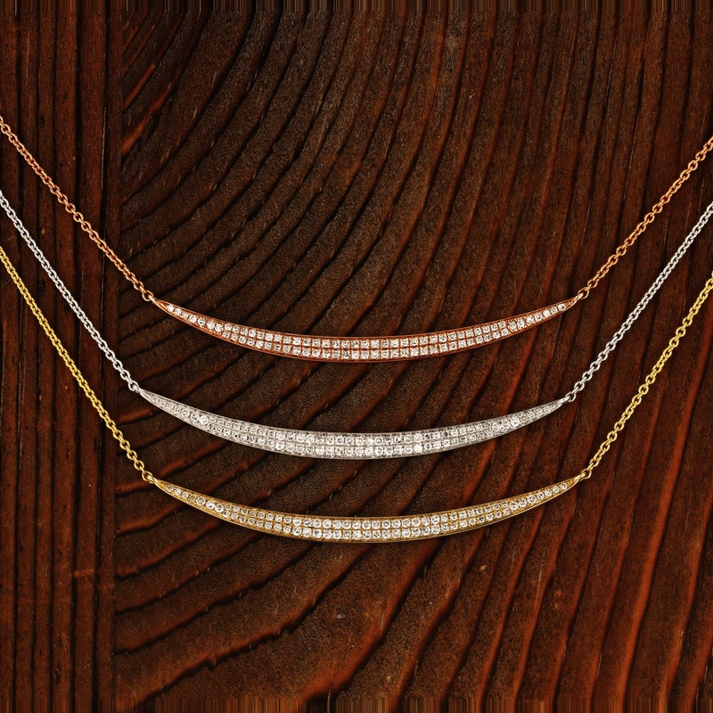 Curved Bar Chain - Etsy