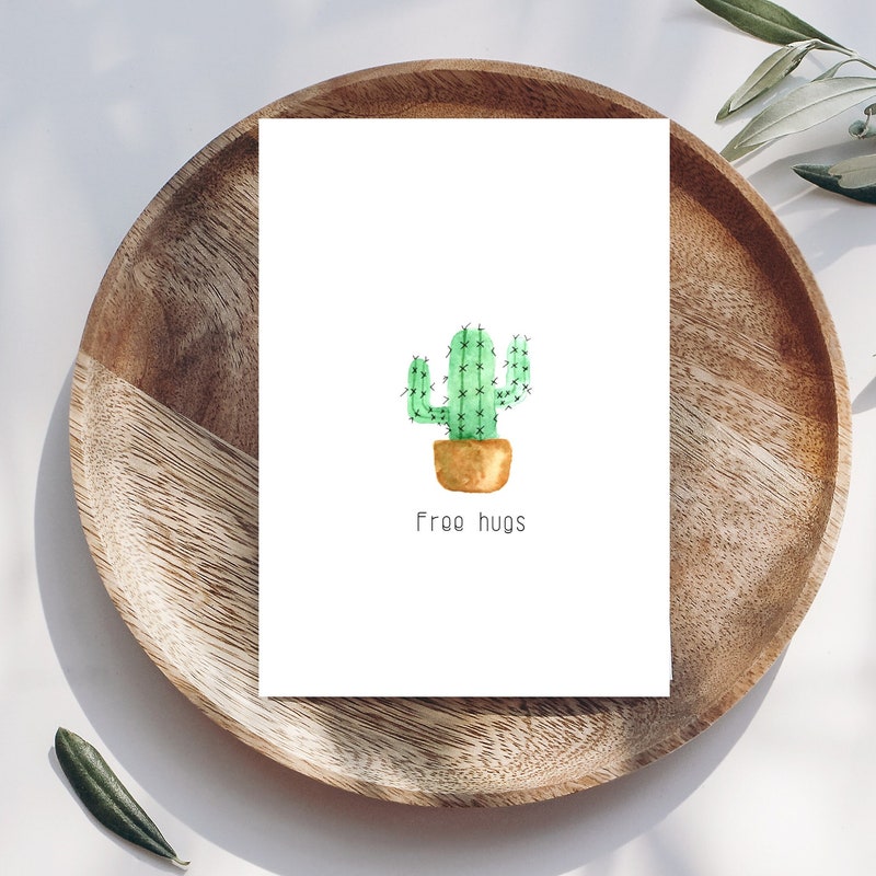 Cactus Greeting Card - Etsy