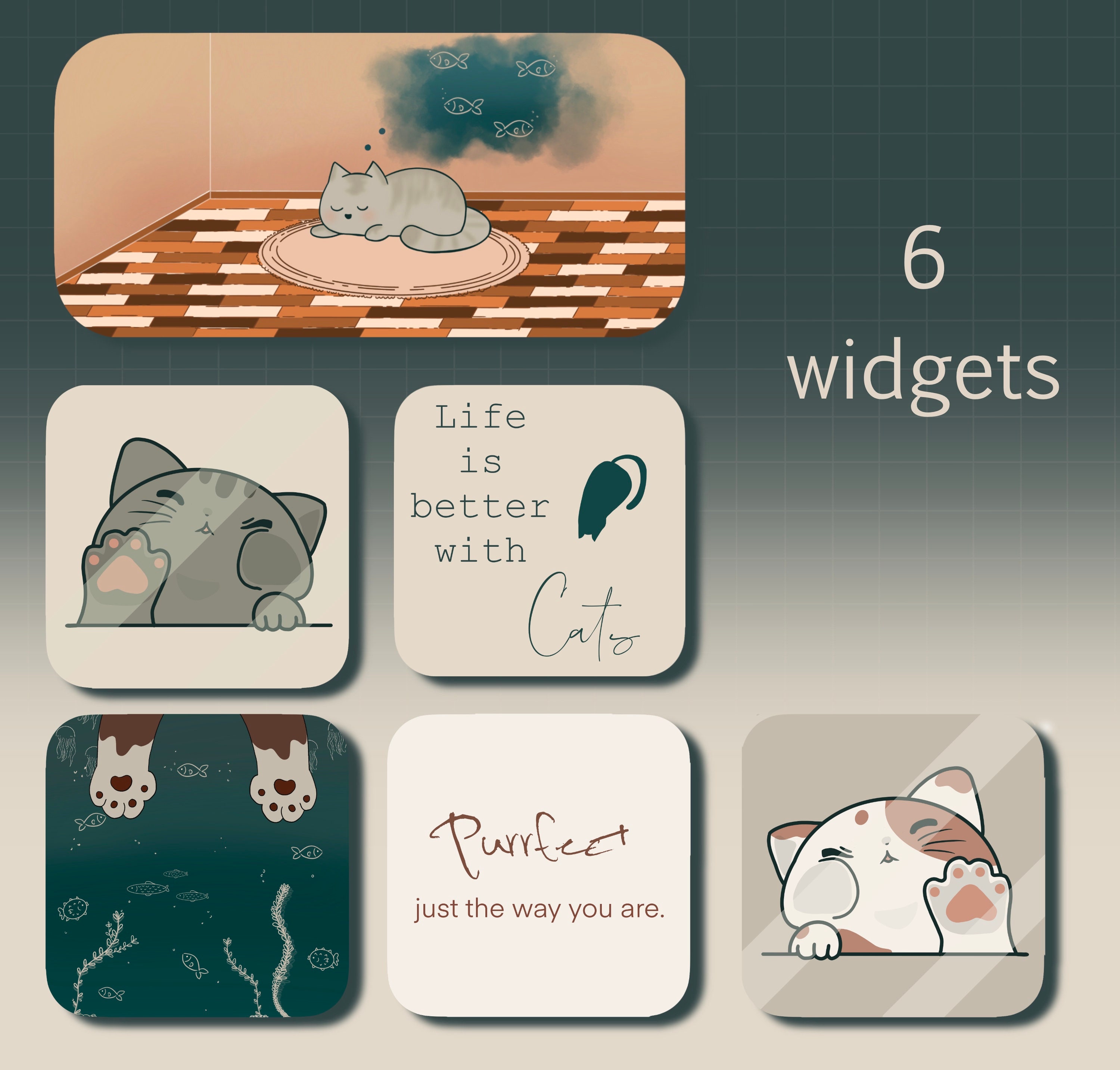 Cute Grumpy Cat App Icons Pack and Phone Caseios and Android - Etsy