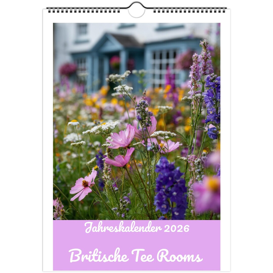 Wall Calendars 2026, Wall Calendars, British Tea Rooms for Tea Lovers ...