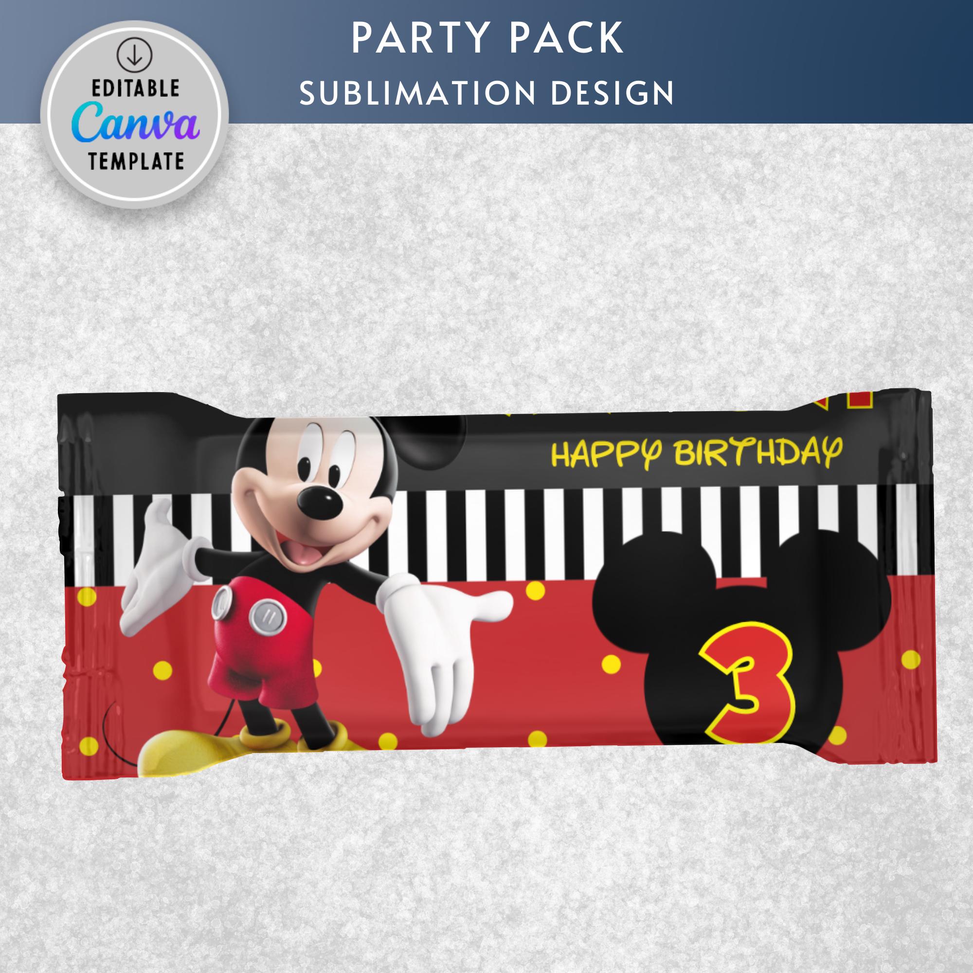 Editable Mickey Mouse Party Bundle - Mickey Mouse Chip Bag - Mickey ...