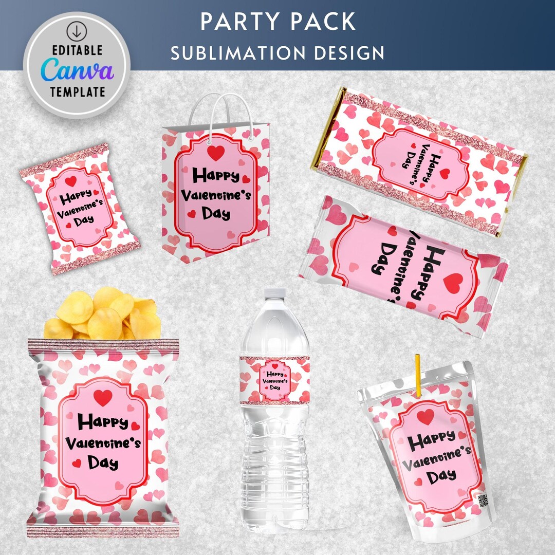Valentines Day Chip Bag Printable Valentine's Day Chip Bag Valentines ...