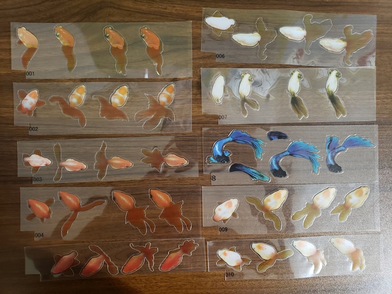 Gold Fish 3D Sticker for Resin Art. - Etsy