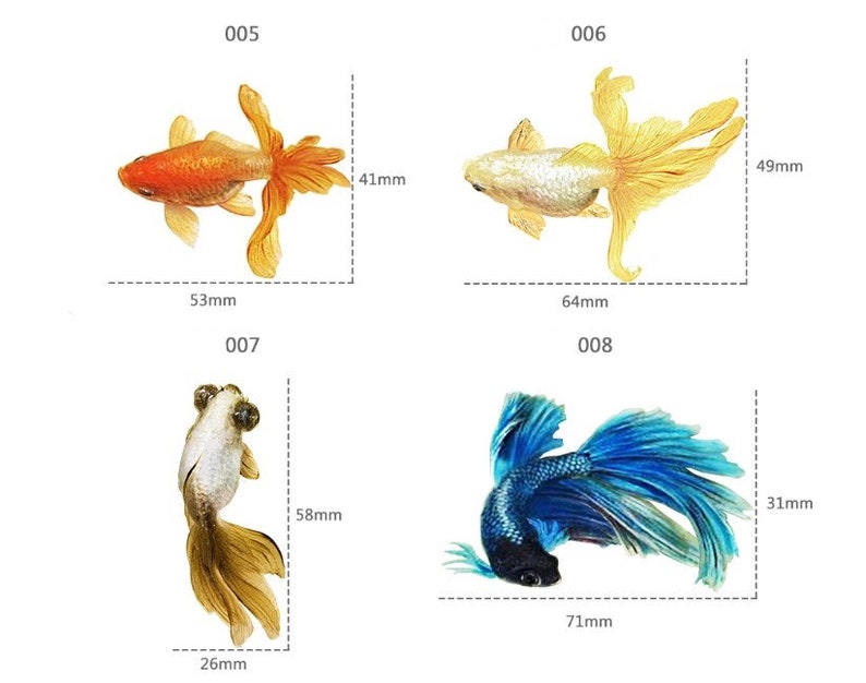 Gold Fish 3D Sticker for Resin Art. - Etsy