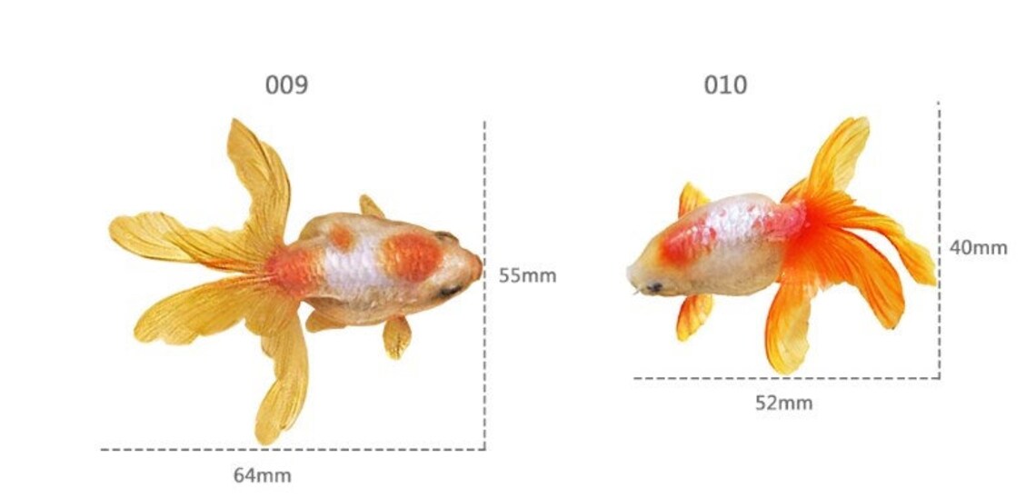 Gold Fish 3D sticker for resin art. | Etsy