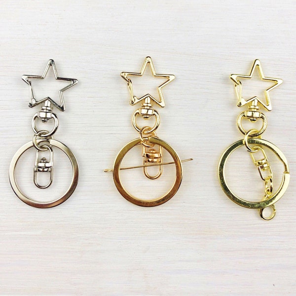Star Keychain - Etsy