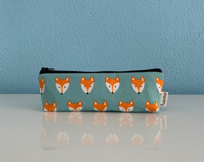 Pencil Case "fox" - Etsy
