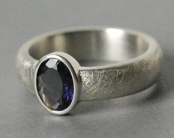 Dark Silver Ring | Etsy